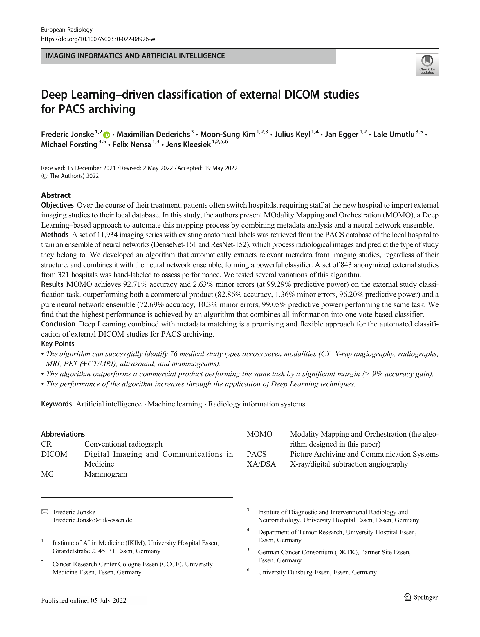 Deep Learning driven Classification Of External DICOM Studies For PACS deep-learning-driven-classification-of-external-dicom-studies-for-pacs