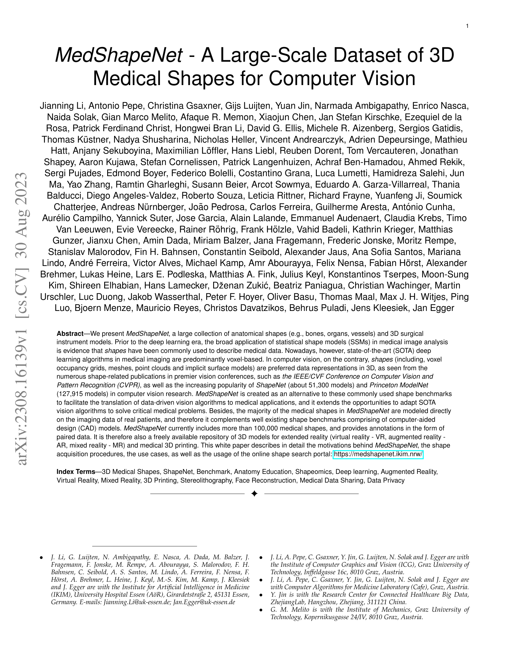 MedShapeNet -- A Large-Scale Dataset of 3D Medical Shapes for Computer ...